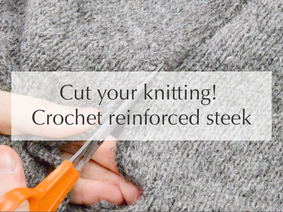 Cut your knitting! How to work a crochet reinforced steek – Marina Skua